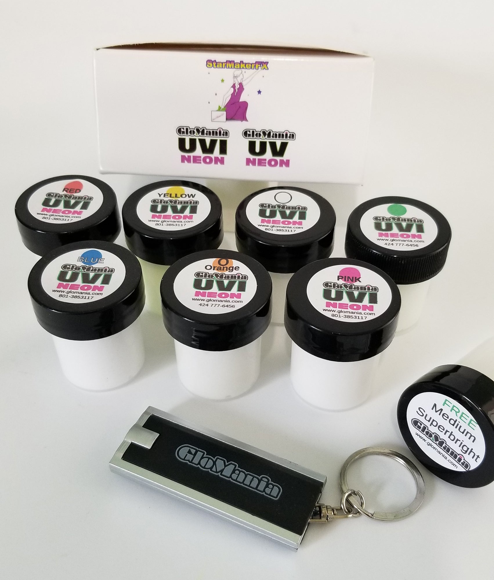 UVI Invisible Neutral Black Light Neon Paint White Paint fluoresce Red ...